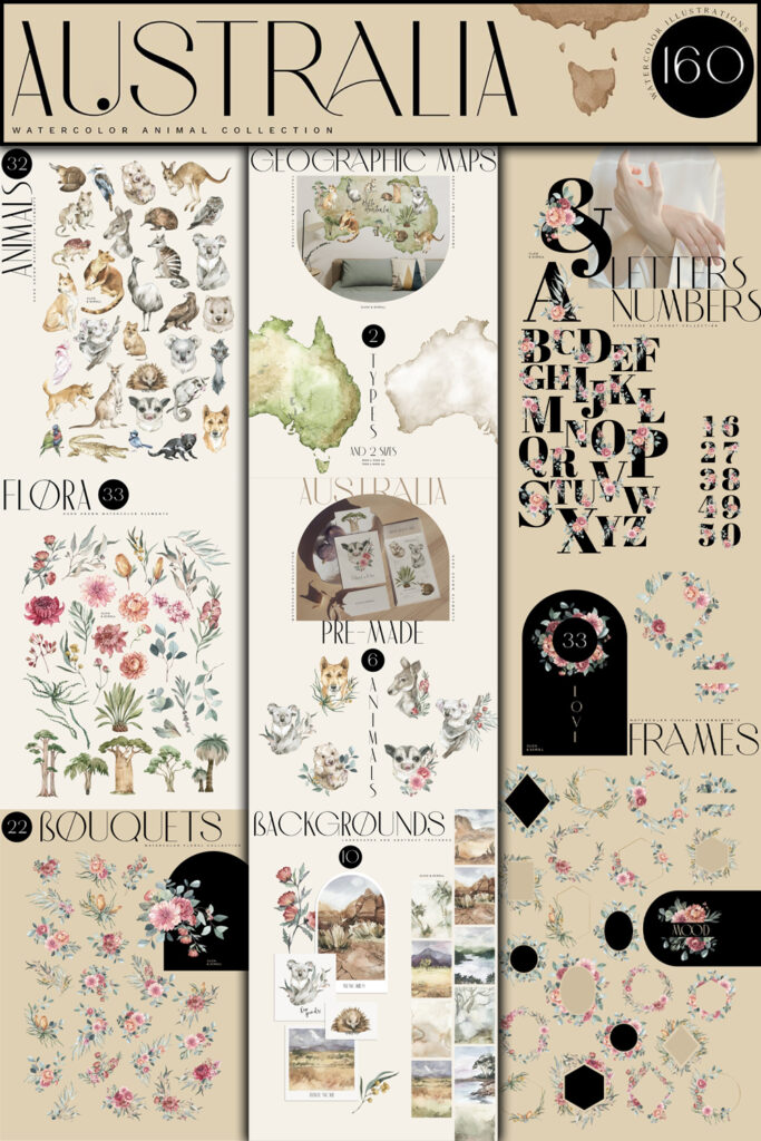 AUSTRALIA Flora and Fauna collection