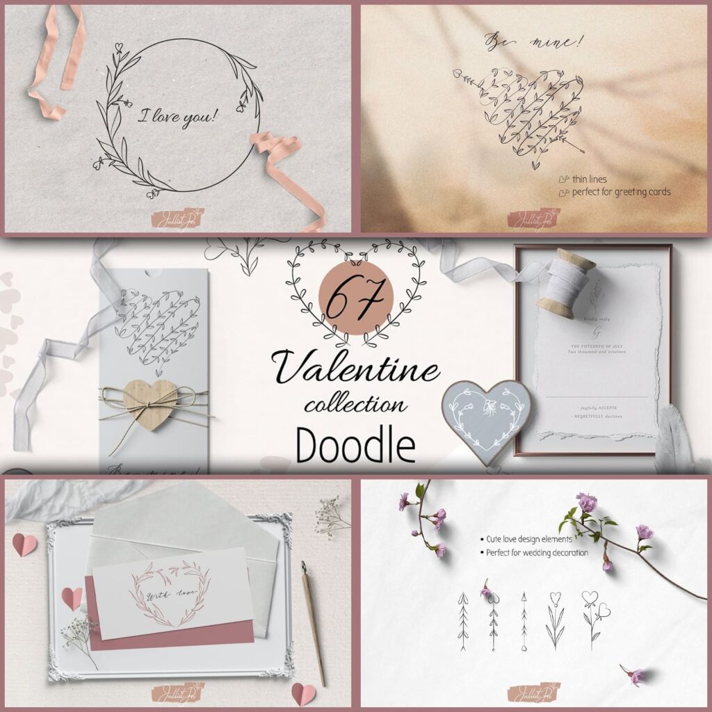 Valentine's Doodle – MasterBundles