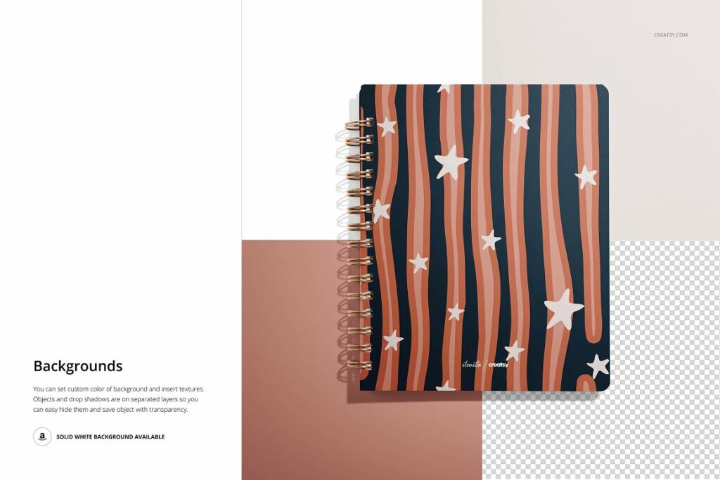 Little Coiled Notebook Mockup Set – MasterBundles
