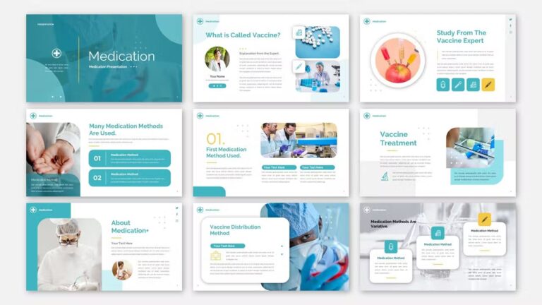 Medication - Healthcare Presentation Powerpoint – MasterBundles