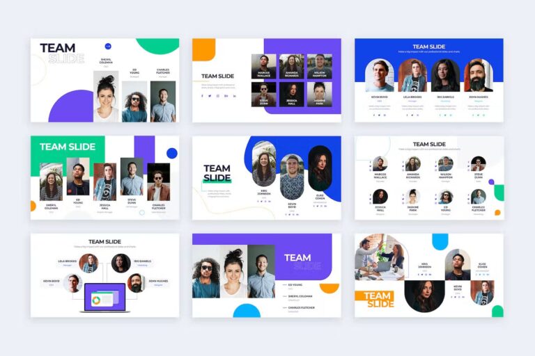 Business Team PowerPoint Infographics – MasterBundles