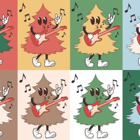 Retro Groovy Hippie Christmas Bundle | Master Bundles