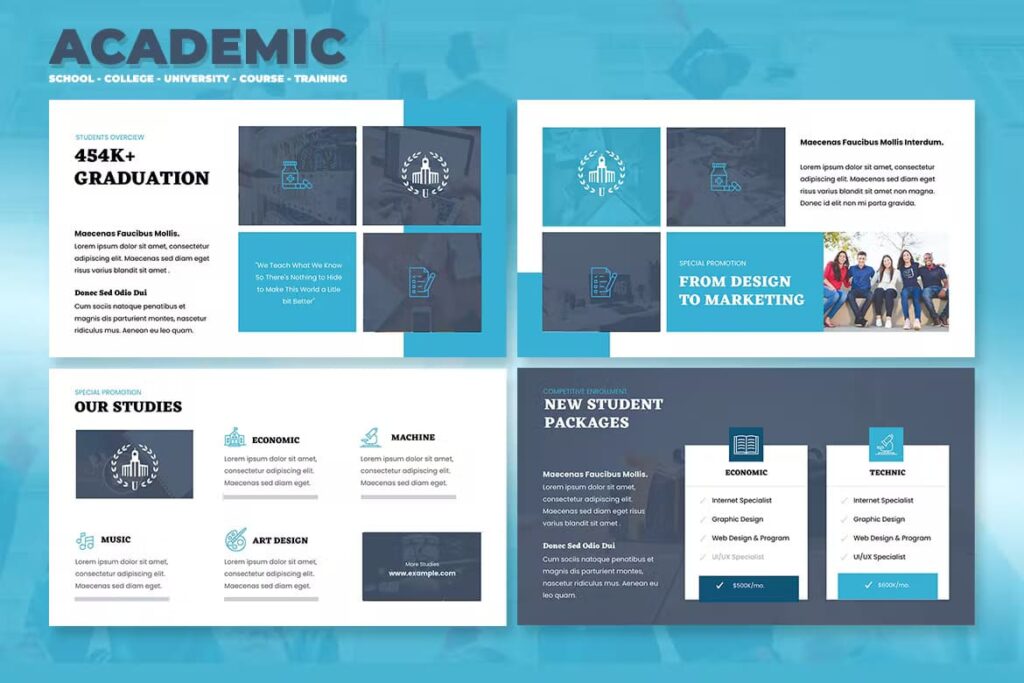 Academic - University School Powerpoint – MasterBundles