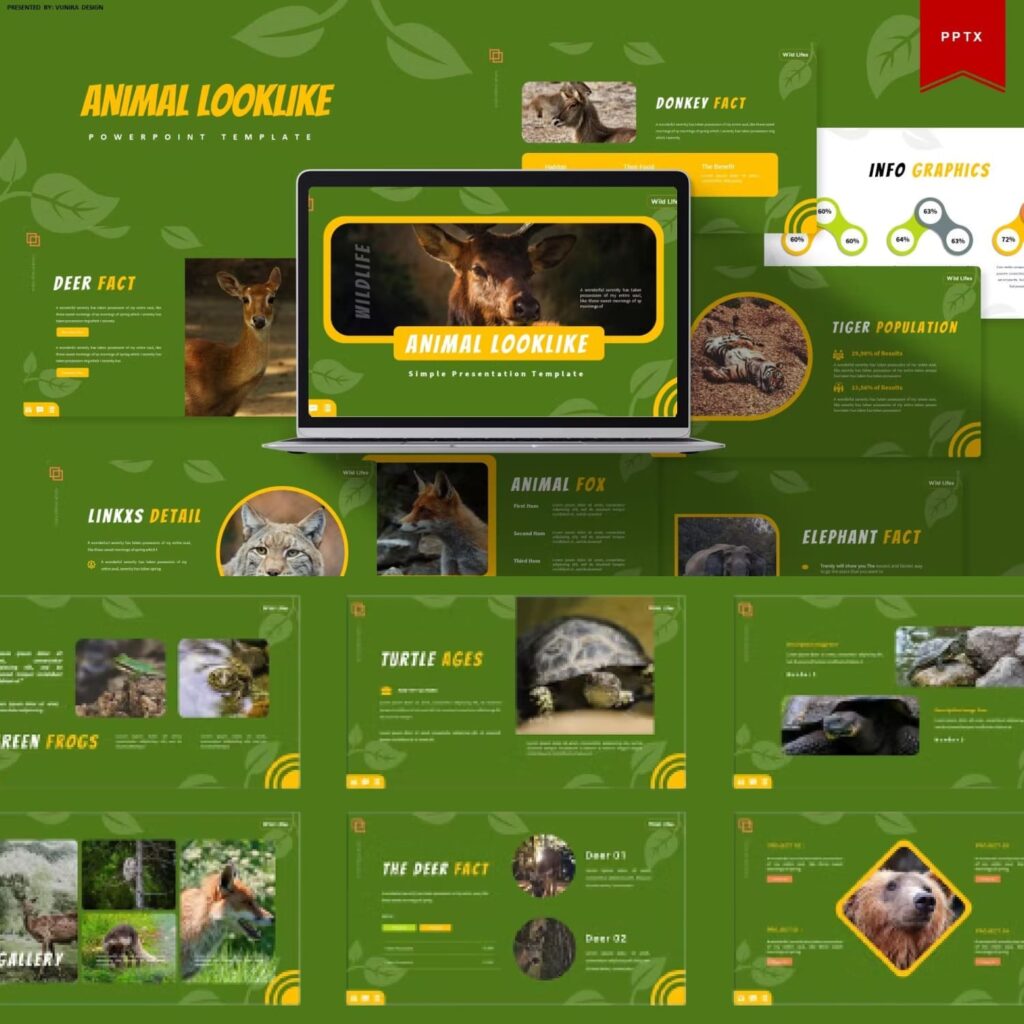 Animal Looklike | Powerpoint Template – MasterBundles