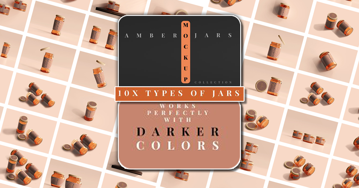 Amber Jars Mockup Collection – MasterBundles