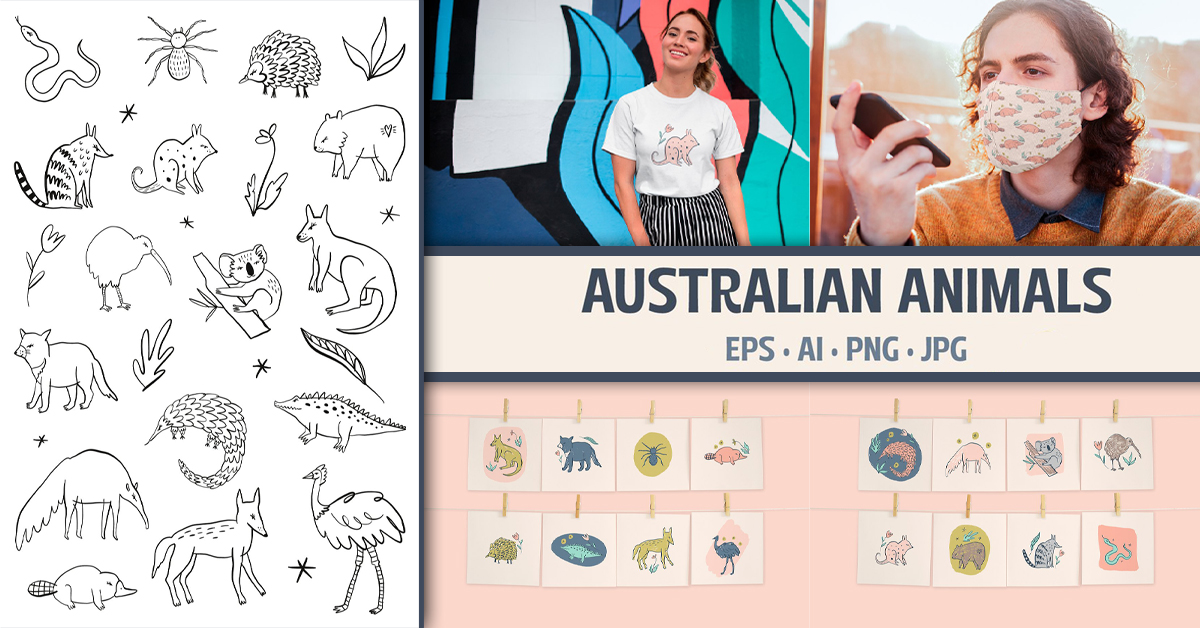 Australian Animals Bundle – MasterBundles