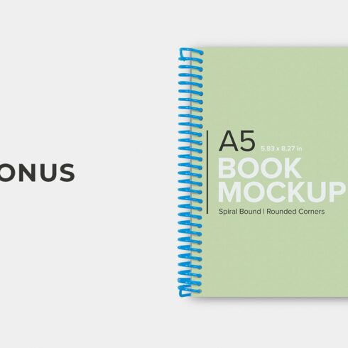 6x9 Spiral Bound Notebook Mockup | Master Bundles