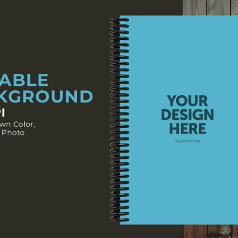 6x9 Spiral Bound Notebook Mockup | Master Bundles