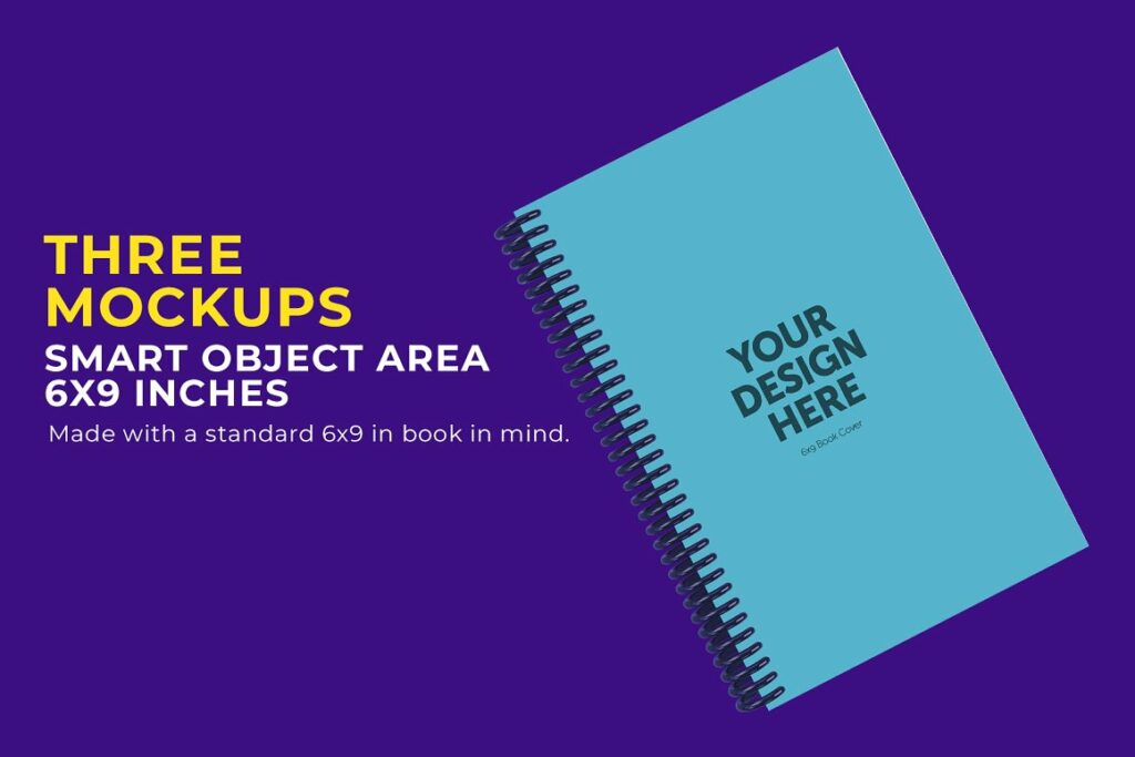 6x9 Spiral Bound Notebook Mockup – MasterBundles