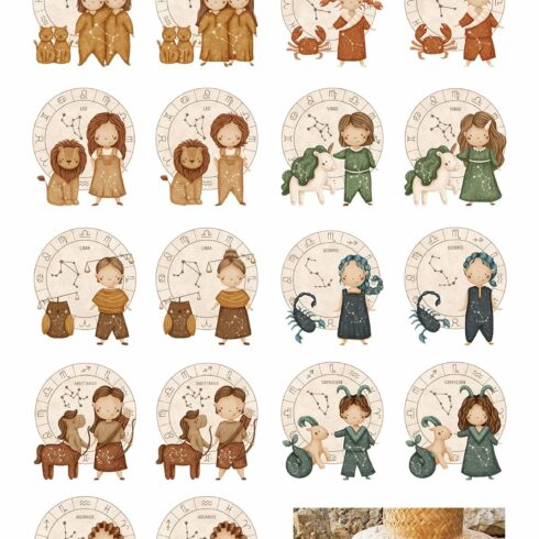 ZODIAC SIGNS. Astrology collection | Master Bundles