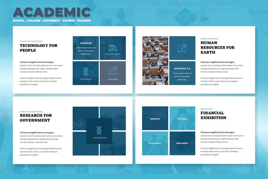 Academic - University School Powerpoint – MasterBundles