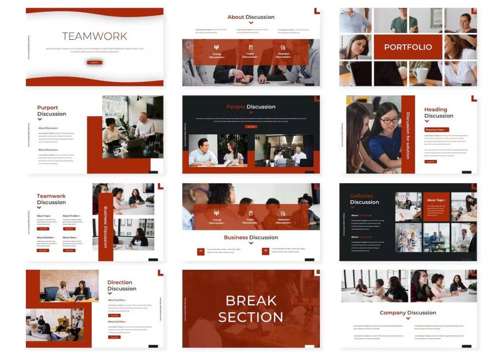 Teamwork- PowerPoint Template – MasterBundles