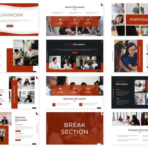 Teamwork- PowerPoint Template | MasterBundles