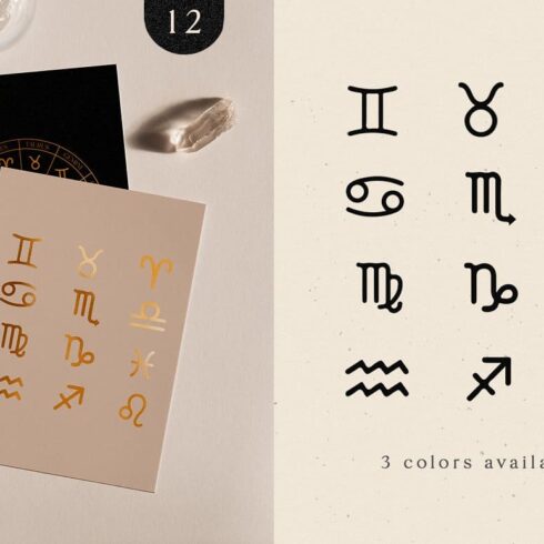 Zodiac Signs Constellation BUNDLE | Master Bundles