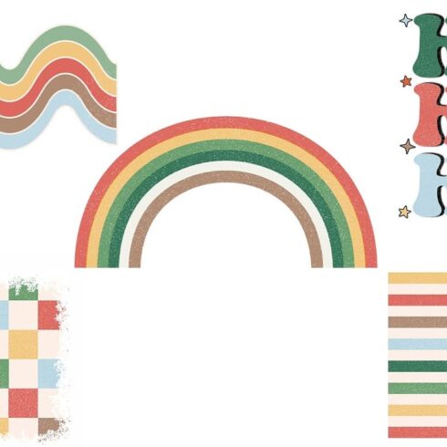 Retro Groovy Hippie Christmas Bundle | Master Bundles