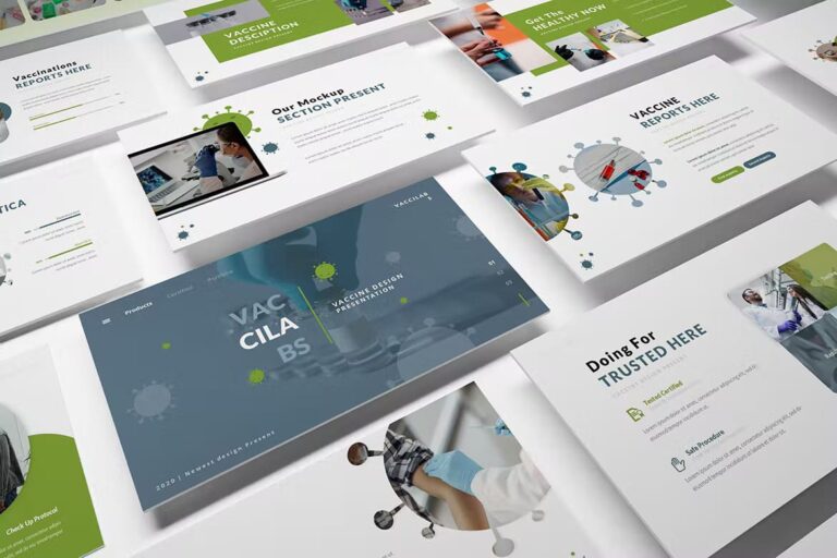 Vaccilabs Powerpoint Presentation Template – MasterBundles