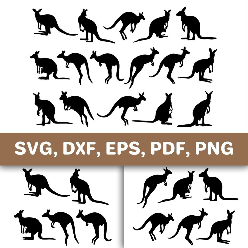 Kangaroo SVG Cut File Clipart – MasterBundles