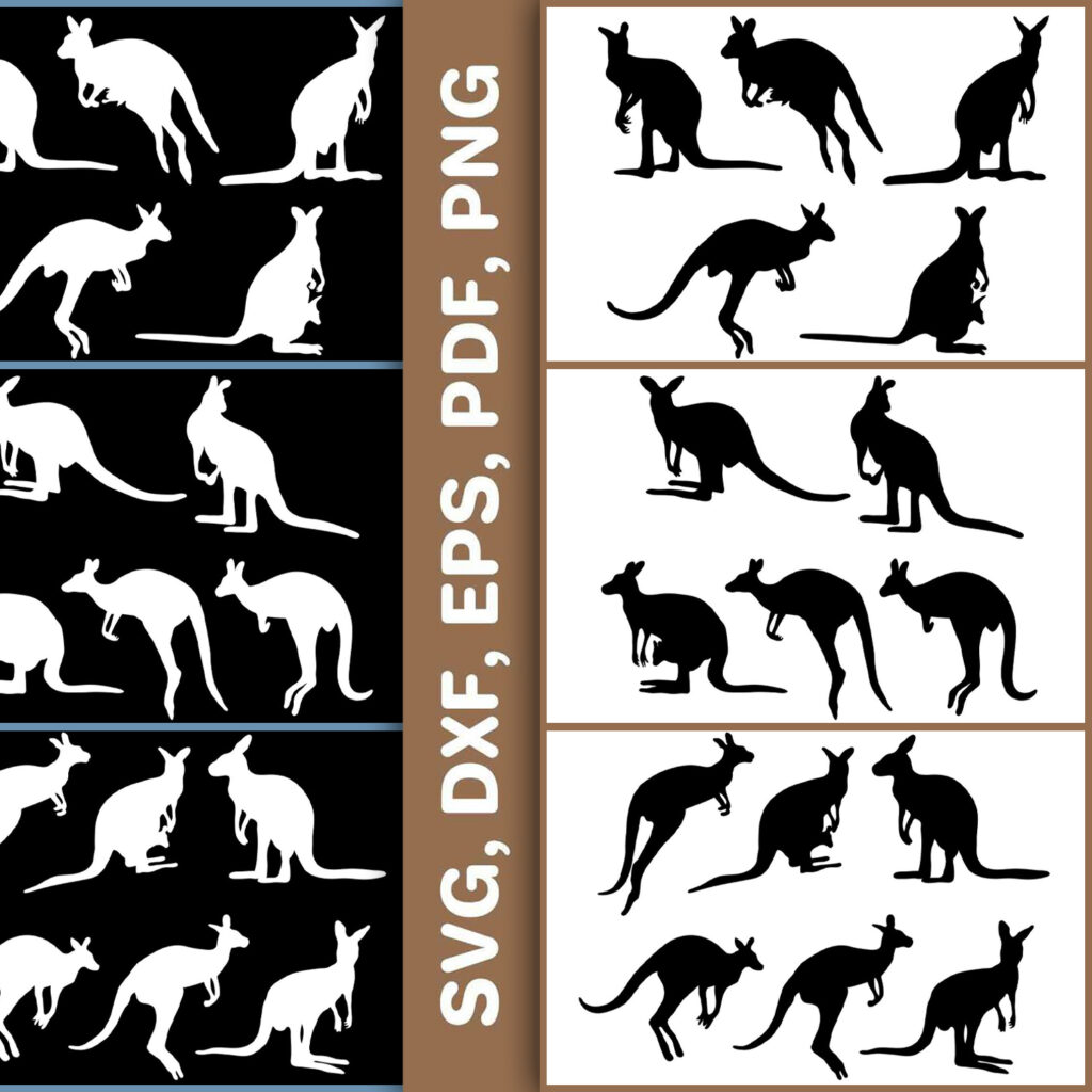 Kangaroo SVG Cut File Clipart – MasterBundles