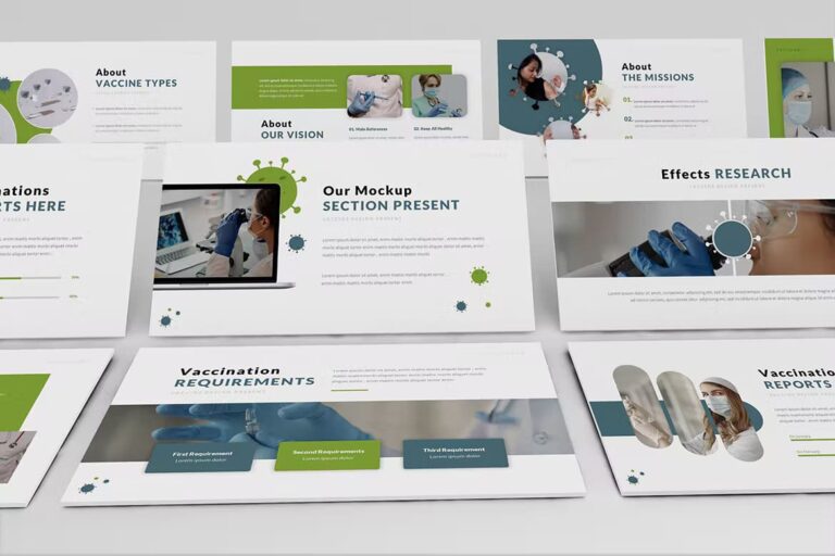 Vaccilabs Powerpoint Presentation Template – MasterBundles