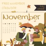 10 Free Editable November Calendars – MasterBundles