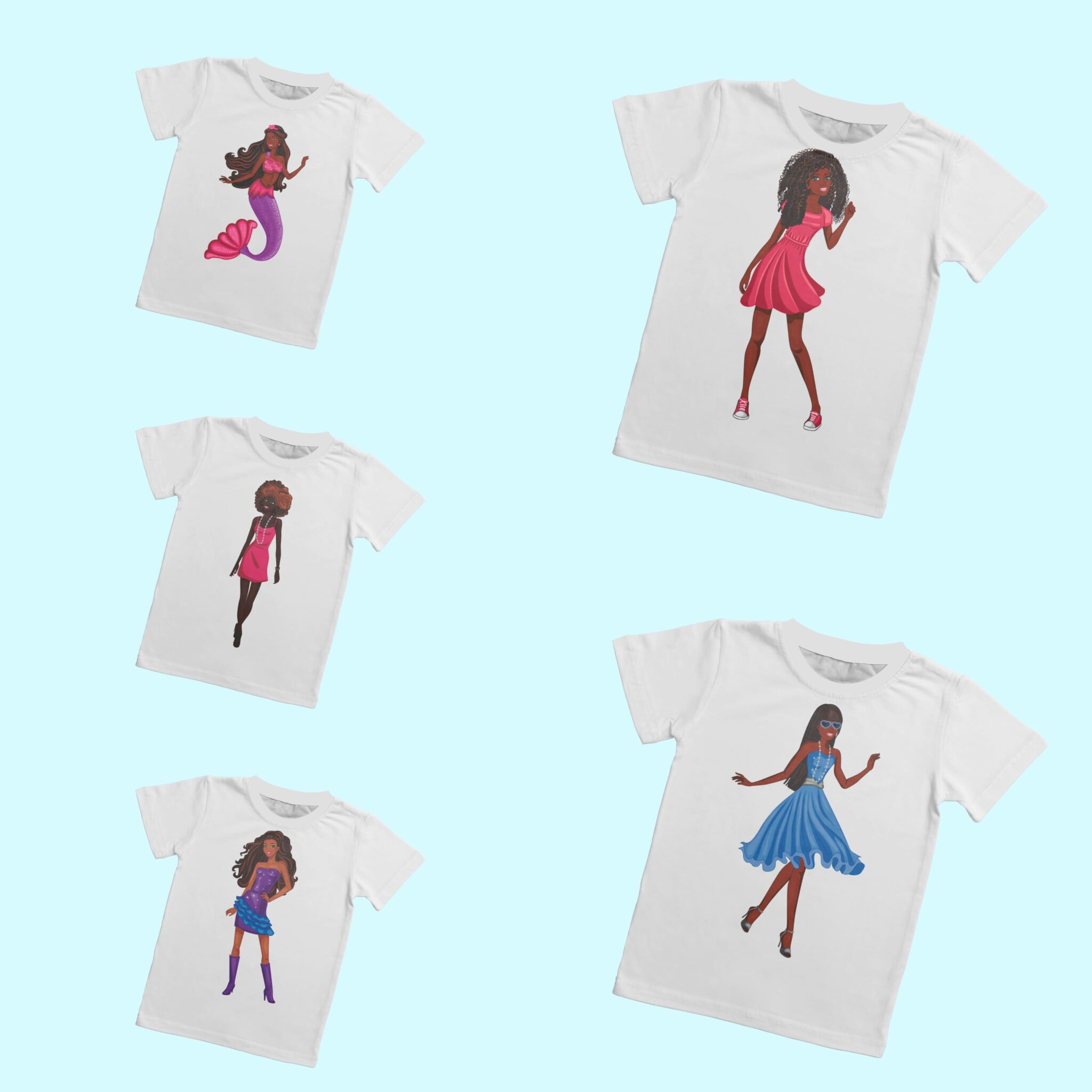 Afro Barbie SVG T-Shirt Designs Bundle – MasterBundles