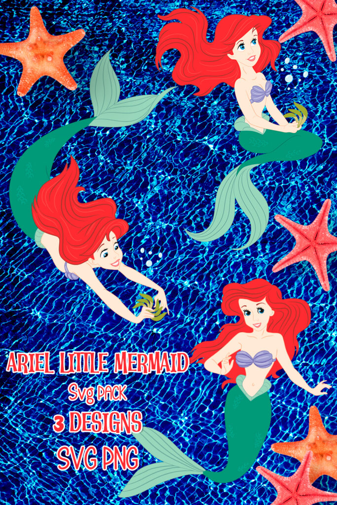 Ariel Little Mermaid SVG Designs – MasterBundles