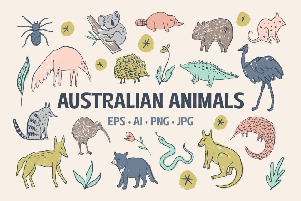 Australian Animals Bundle – MasterBundles