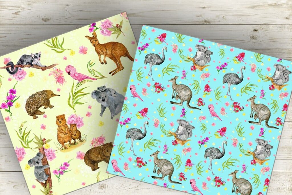 Australia Seamless Patterns – MasterBundles