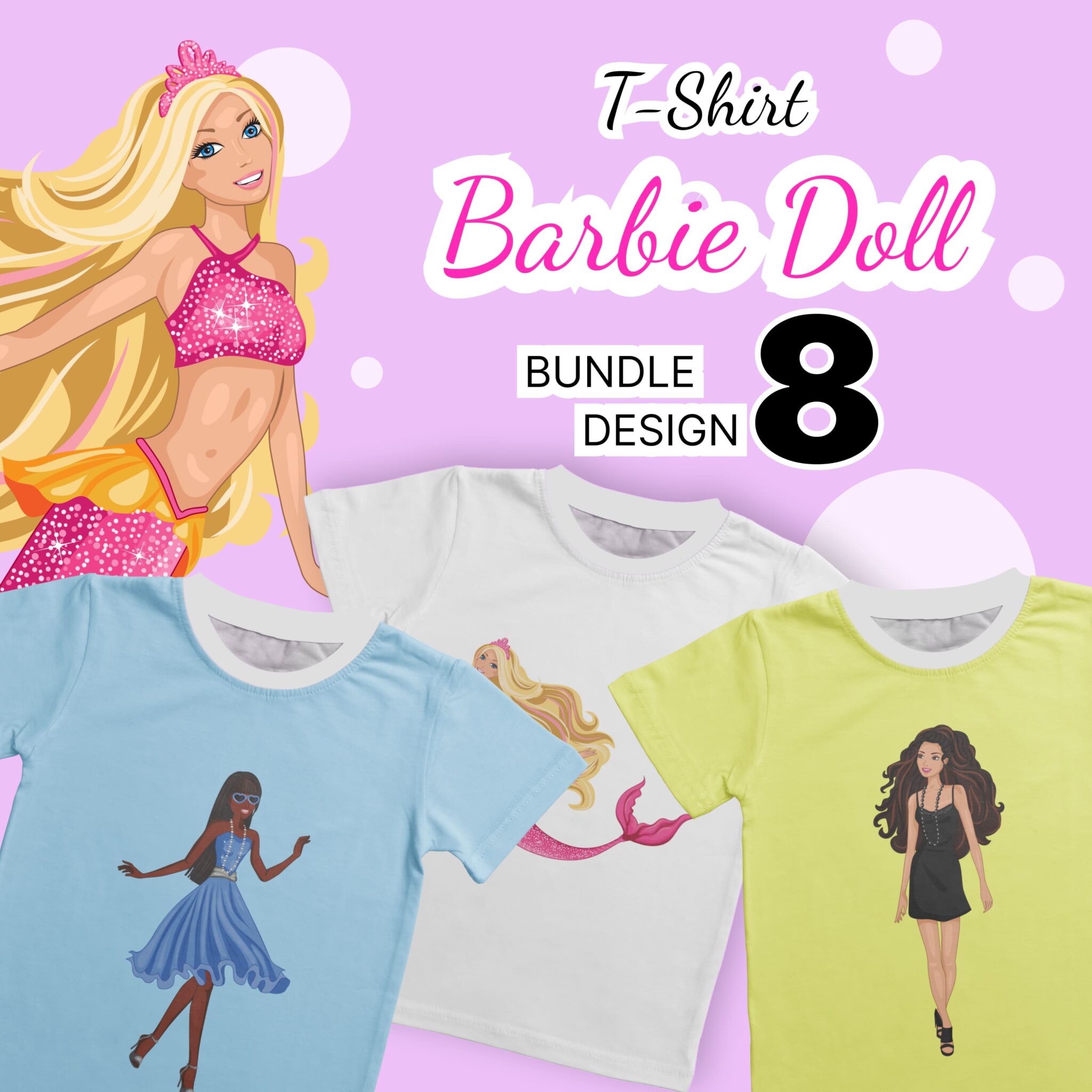 Barbie Doll SVG T-Shirt Designs Bundle – MasterBundles
