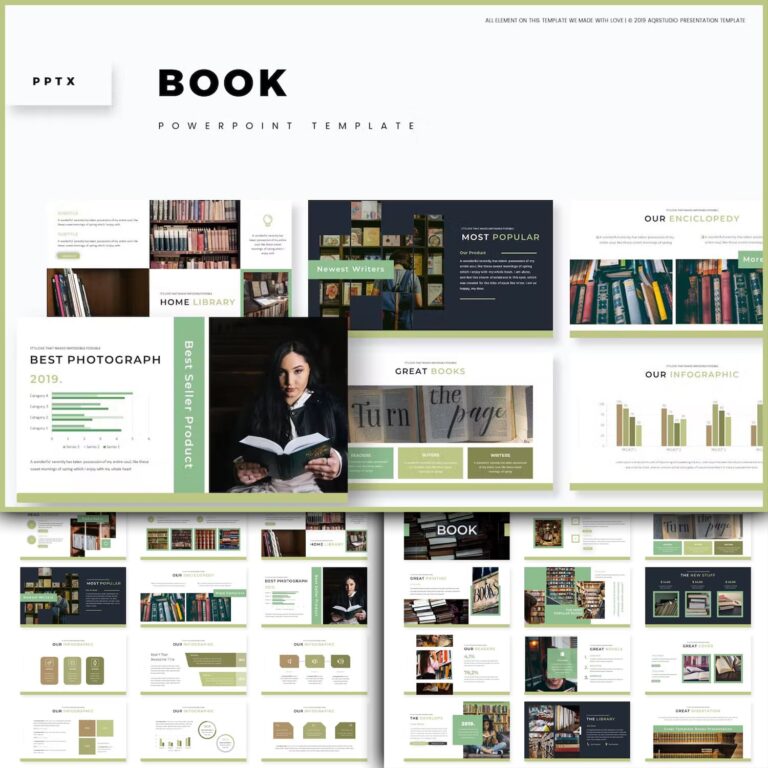 Book - Powerpoint Template – MasterBundles
