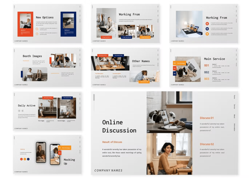 House Work Google Slides Template – MasterBundles