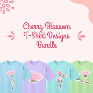 Cherry Blossom T-Shirt Designs – MasterBundles