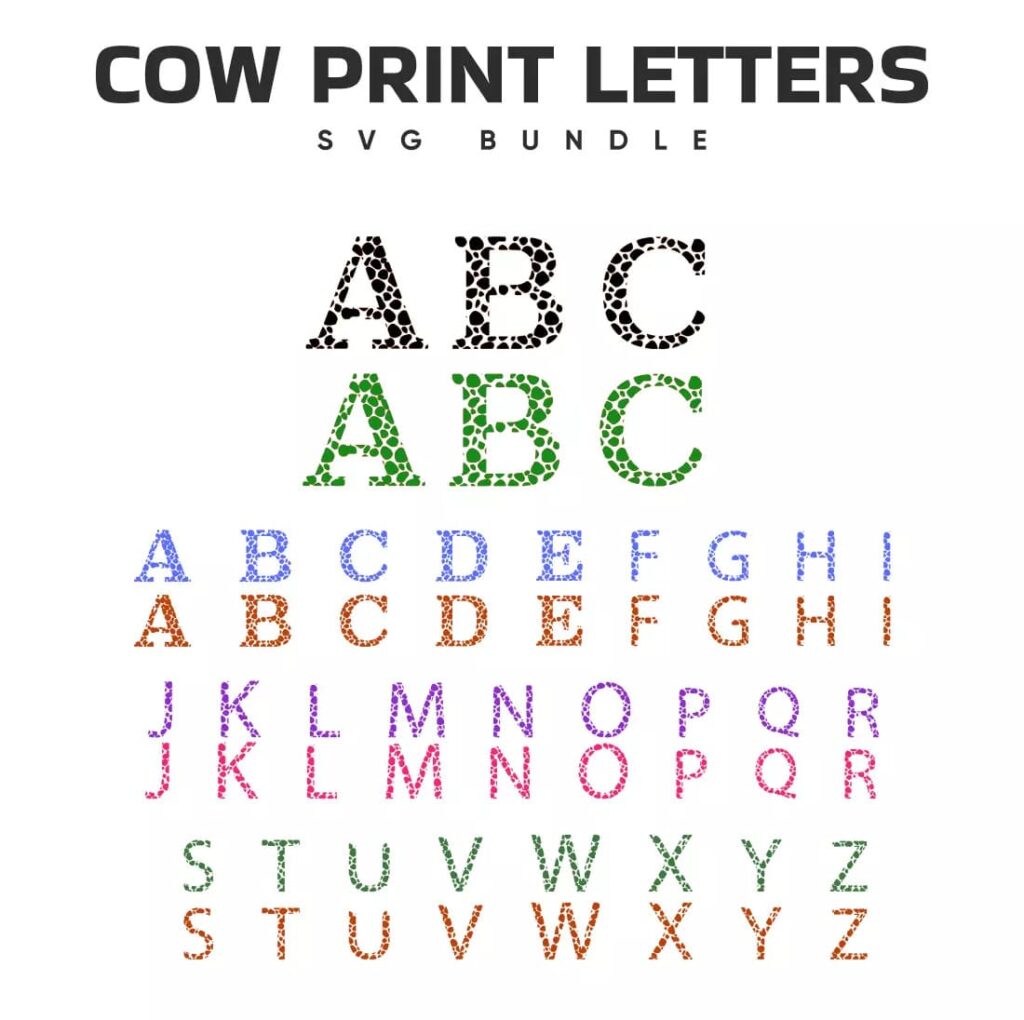 Cow Print SVG Designs Bundle – MasterBundles