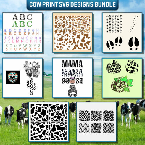 Cow Print SVG Designs Bundle – MasterBundles