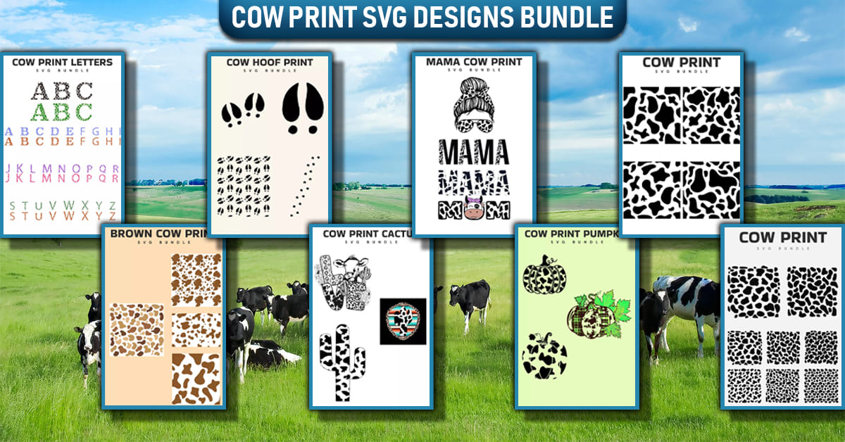 Cow Print SVG Designs Bundle – MasterBundles