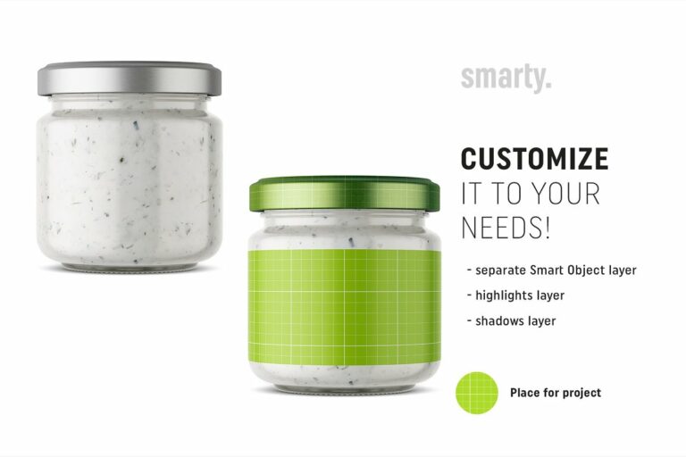 Small Tartar Sauce Jar Mockup – MasterBundles