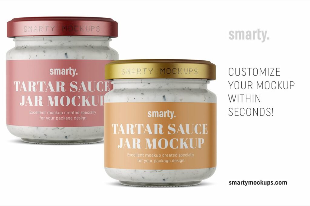 Small Tartar Sauce Jar Mockup – MasterBundles