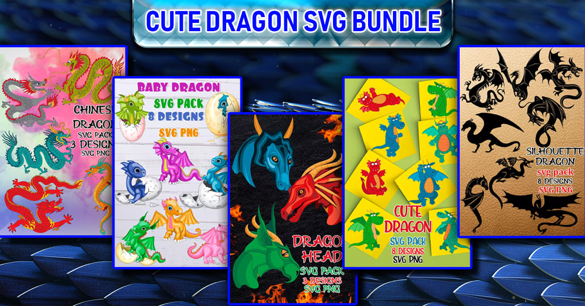 Cute Dragon SVG Bundle – MasterBundles