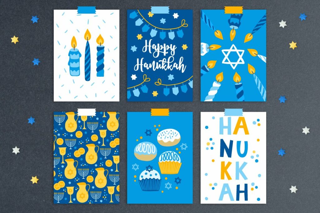 12 Hanukkah Cards & Bonus Patterns – MasterBundles