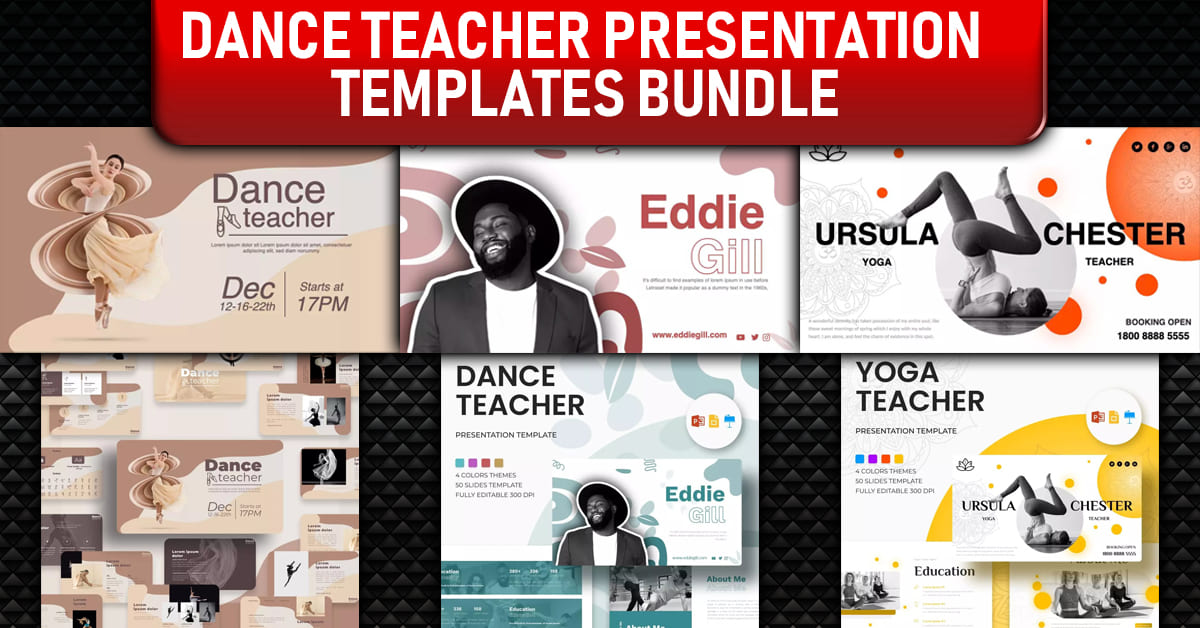 Dance Teacher Presentation Templates Bundle – MasterBundles