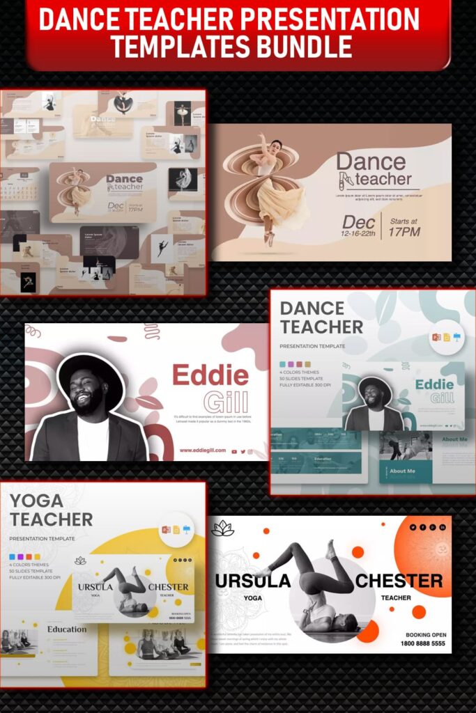 Dance Teacher Presentation Templates Bundle – MasterBundles