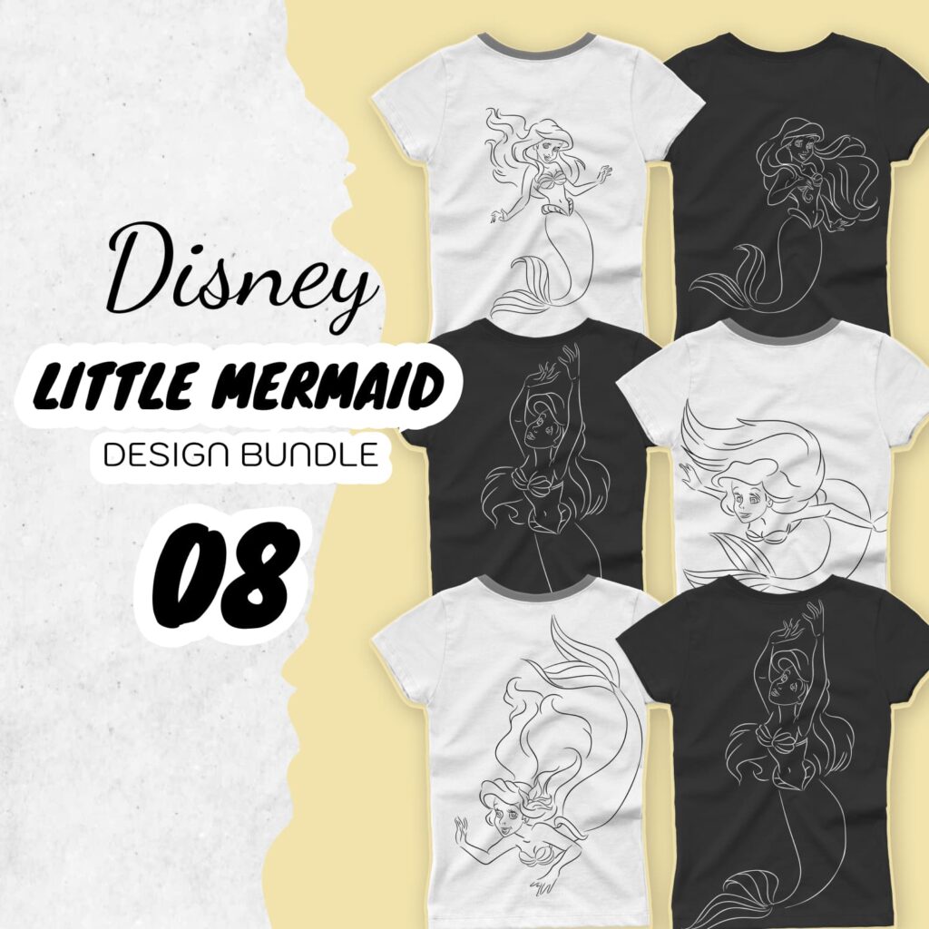 Disney Little Mermaid SVG T-Shirt Designs – MasterBundles