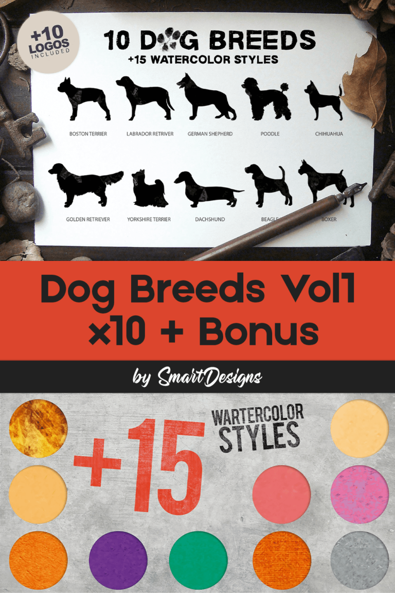10 Dog Breeds Logos Design + Bonus – MasterBundles