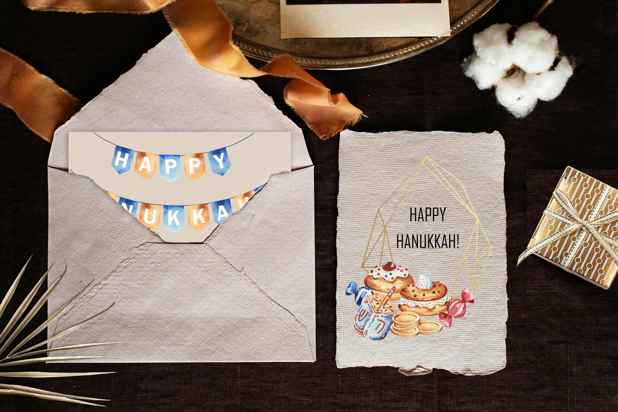 Hanukkah Watercolor Jewish Holiday Clipart Religious – MasterBundles