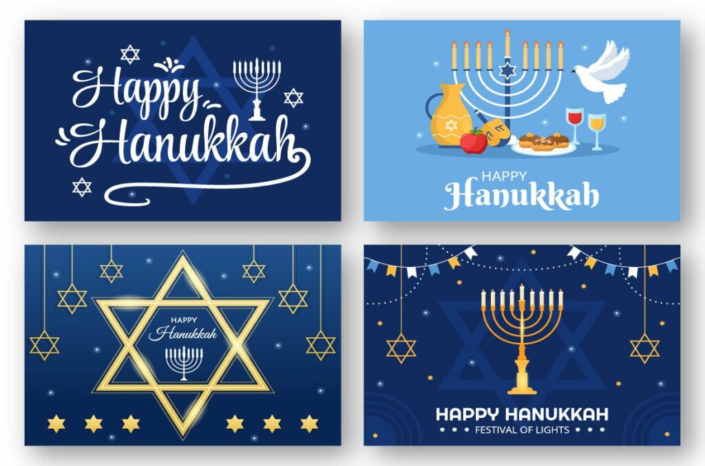 14 Happy Hanukkah Jewish Holiday Illustration – MasterBundles