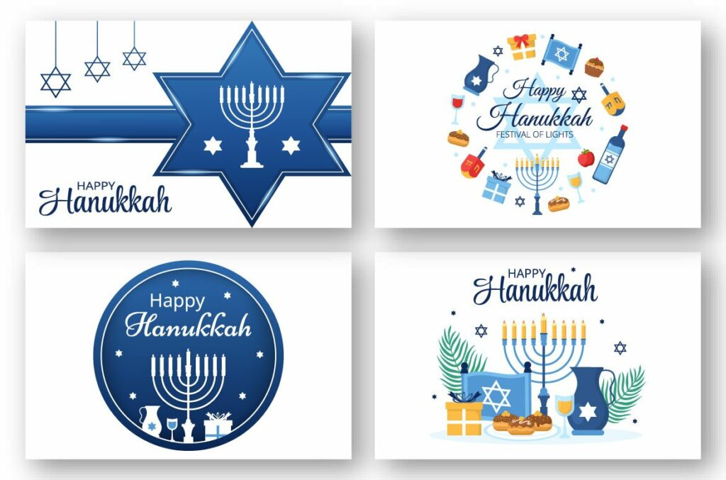 14 Happy Hanukkah Jewish Holiday Illustration – MasterBundles