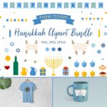 Hanukkah Clipart Bundle. Chanukah Clai Art, Jewish Symbols – MasterBundles