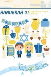 Hanukkah Clipart, Happy Hanukkah Art, Jewish, Star Of David – MasterBundles