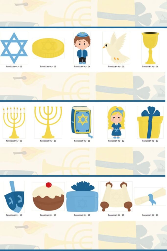Hanukkah Clipart, Happy Hanukkah Art, Jewish, Star Of David – MasterBundles