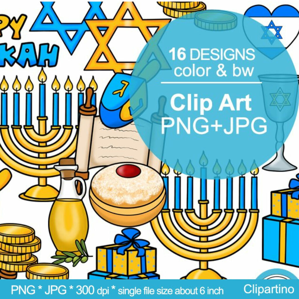Hanukkah Holidays Clip Art Images – MasterBundles
